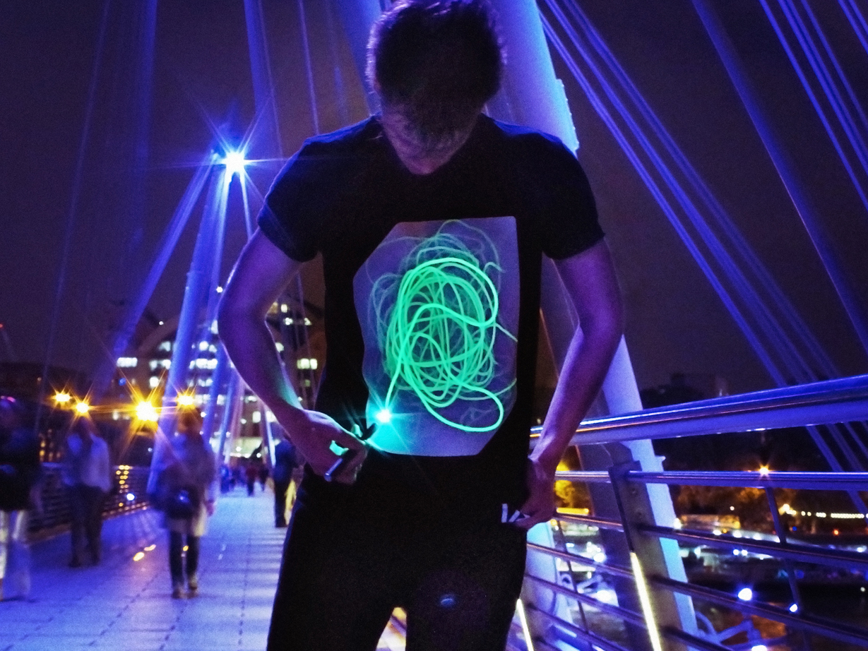 Interactive Glow T-Shirts | Illuminated Apparel - Interactive Glow T ...