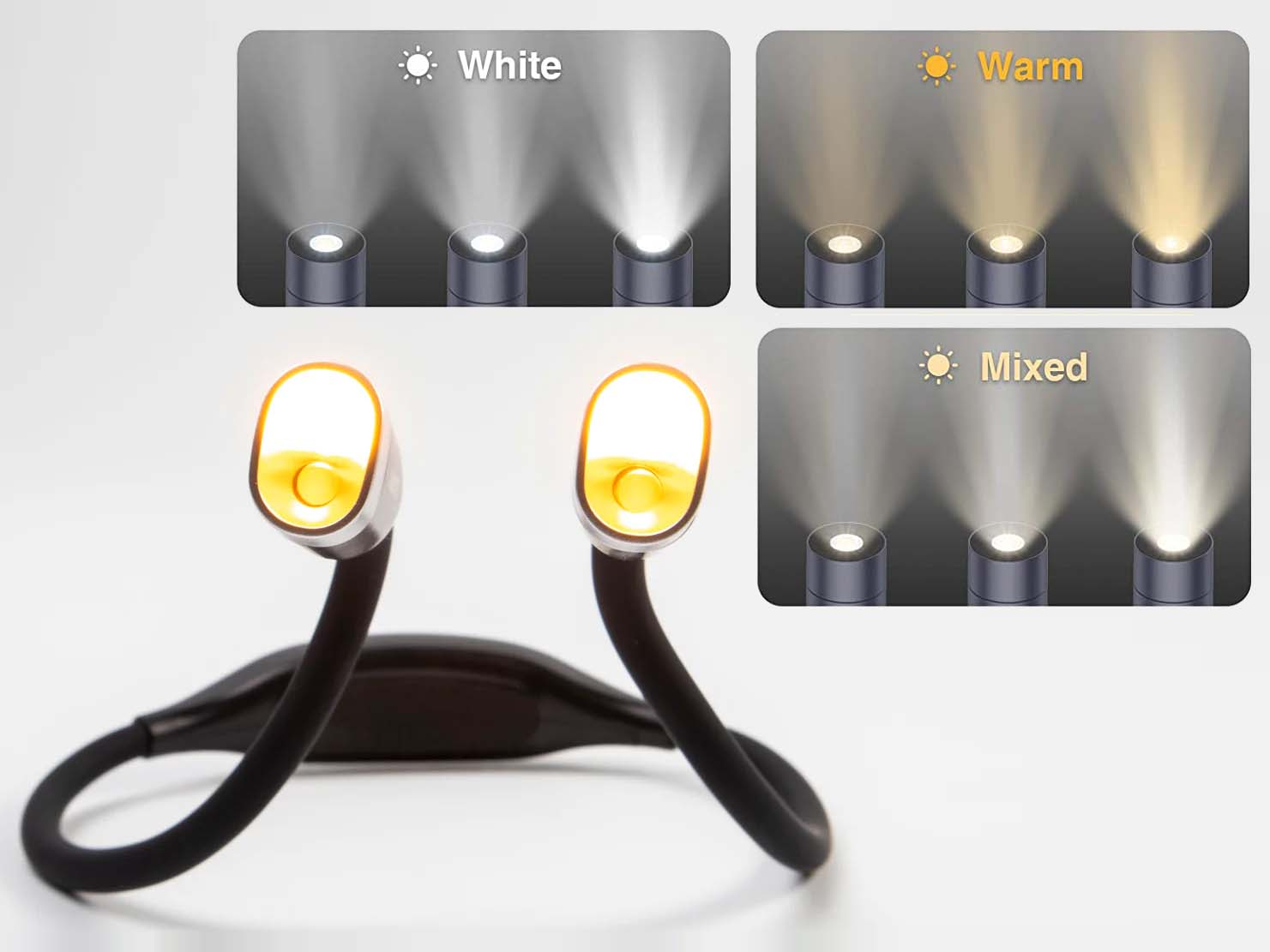Flexibele Nek Leeslamp | Oplaadbaar LED Kopen - CoolGift