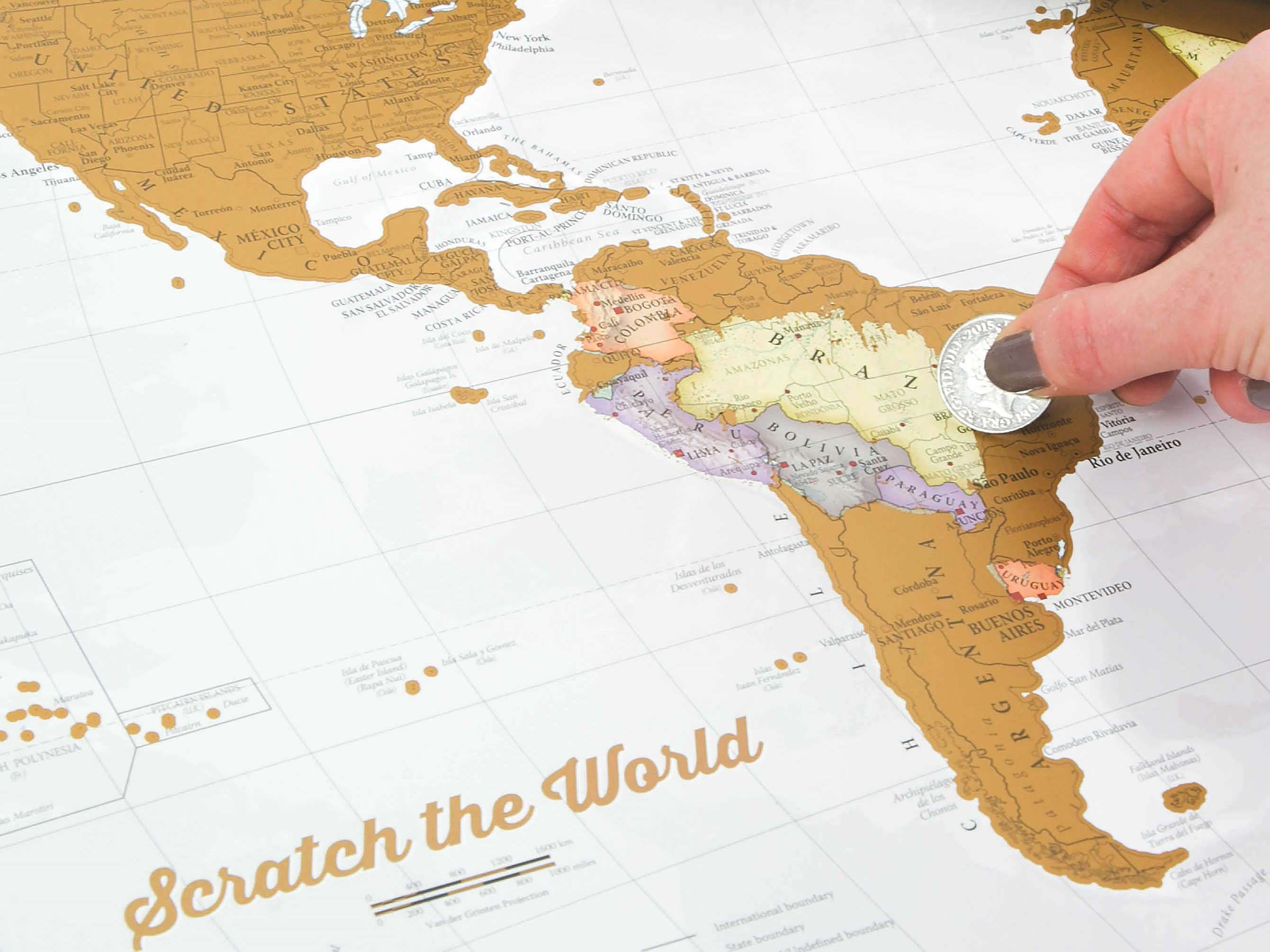 Scratch World Map | Kras Wereldkaart Kopen - CoolGift